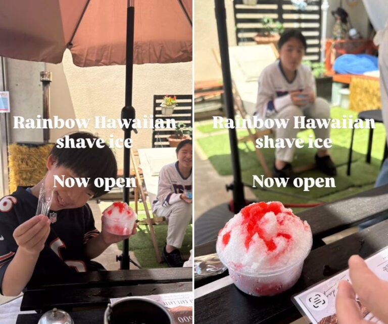 【長居】「Rainbow Hawaiian Shave Ice cafe」がオープンしてた。ハワイアンシェイブアイスのお店みたい | 大阪住吉つーしん